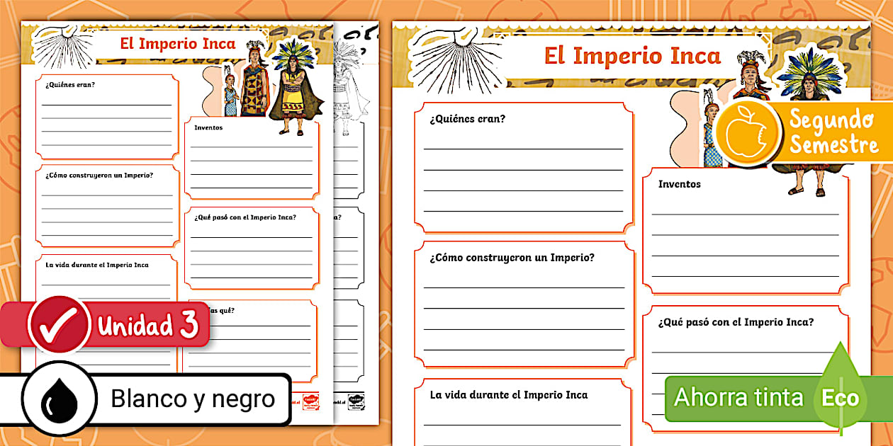 Guía de Trabajo El Imperio Inca (Teacher-Made) - Twinkl
