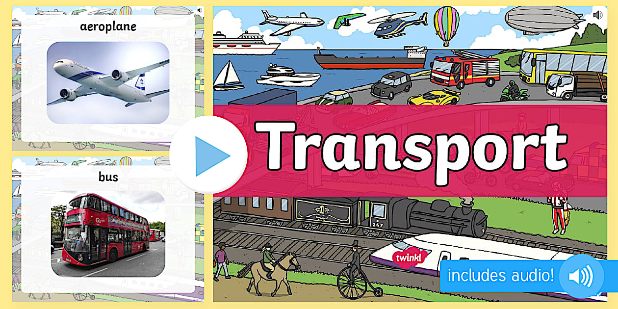 Transport Audio Flashcards (creat de profesori) - Twinkl