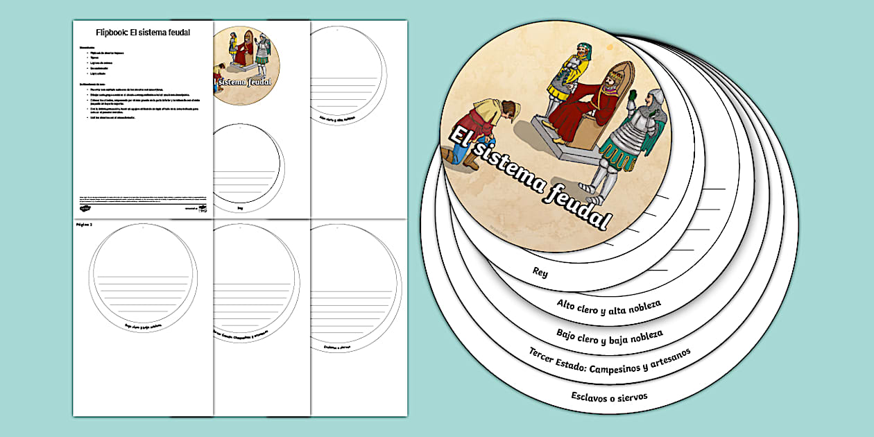 Flipbook: El sistema feudal - Twinkl España (teacher made)