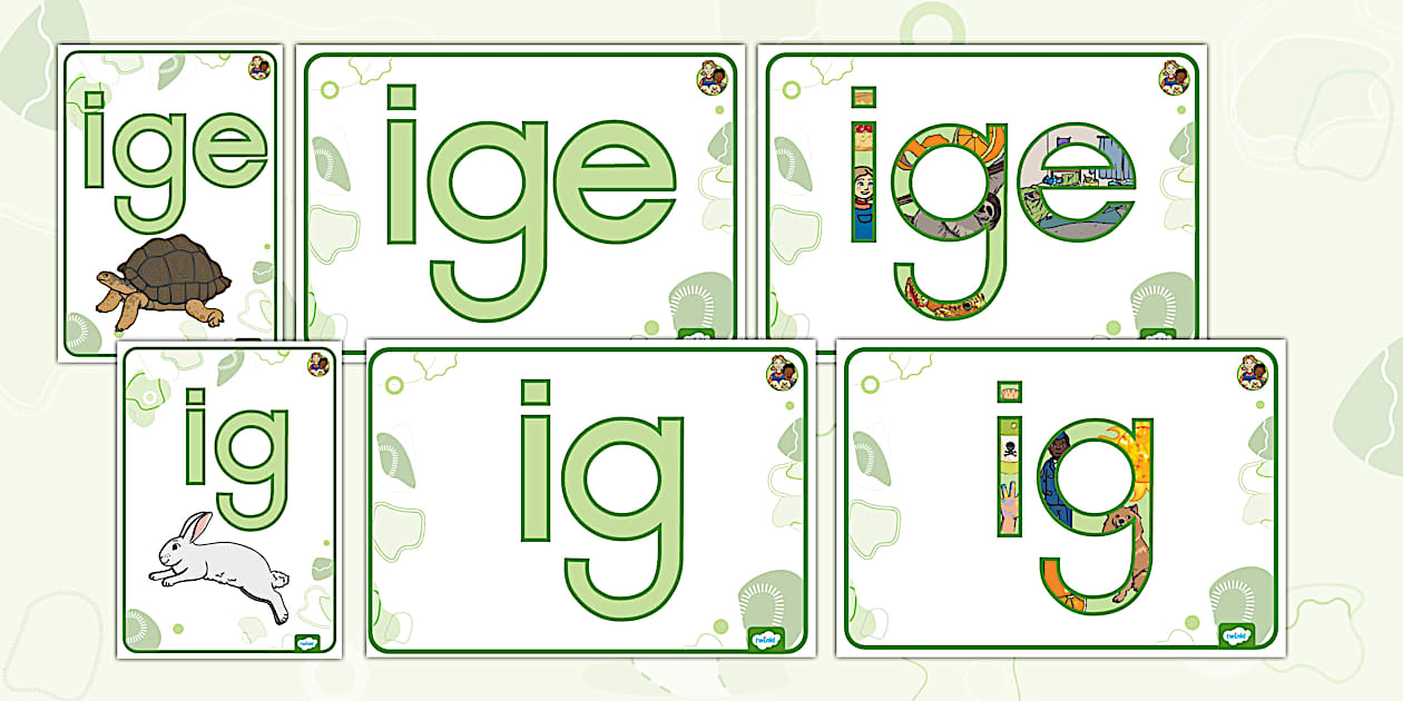 Graad 3 Klanke: Plakkate -ig, ige (Teacher-Made) - Twinkl