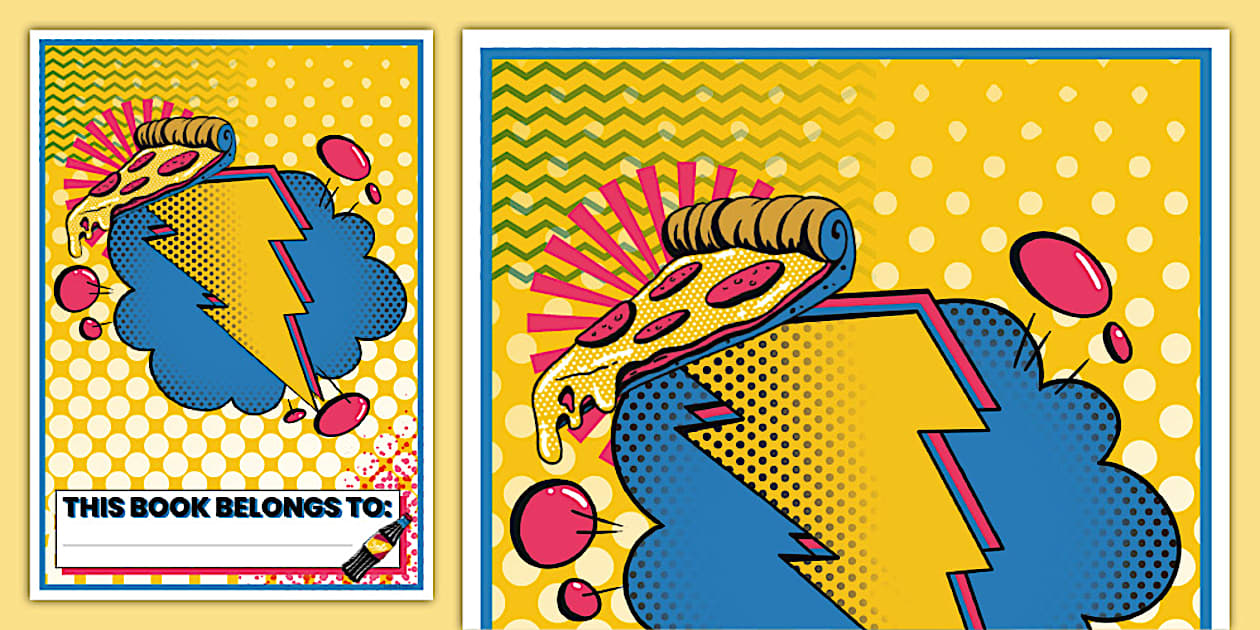 Pop Art Themed Book Cover - Twinkl Book Covers - Twinkl