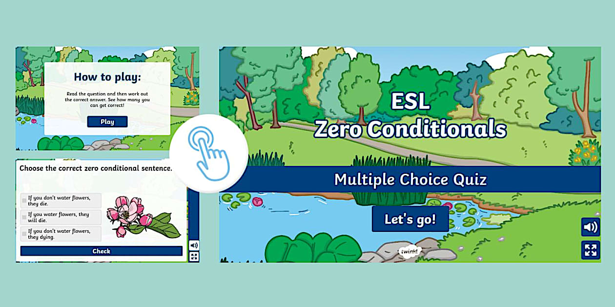 ESL Zero Conditional Interactive Multiple Choice Game [Kids, A2-B1]