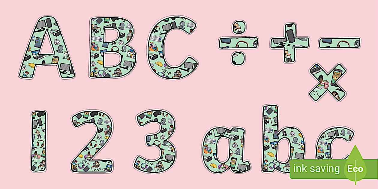 Computing Display Themed Display Lettering (teacher made)