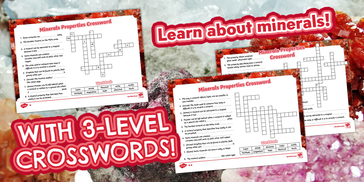 Mineral Properties Crossword