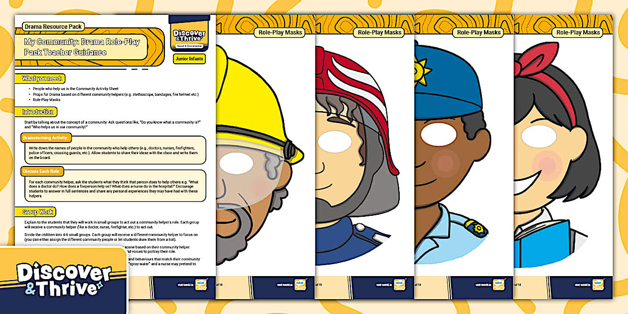 My Community Drama Role Play Pack