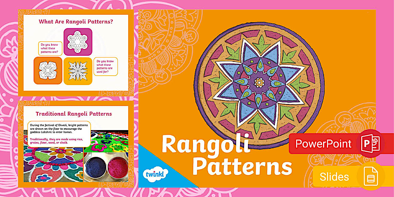 Rangoli Patterns PowerPoint & Google Slides (Teacher-Made)