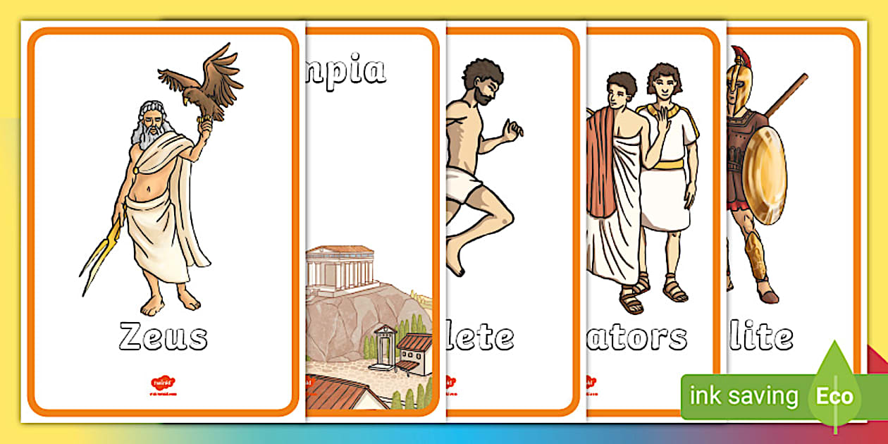 Ancient Olympics Display Posters (teacher made) - Twinkl