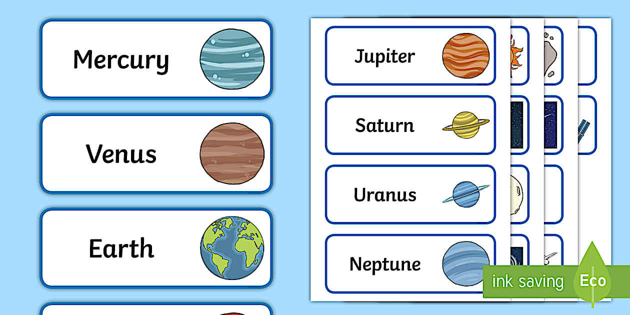 Space Word Cards - Space - Primary Resources (teacher made)