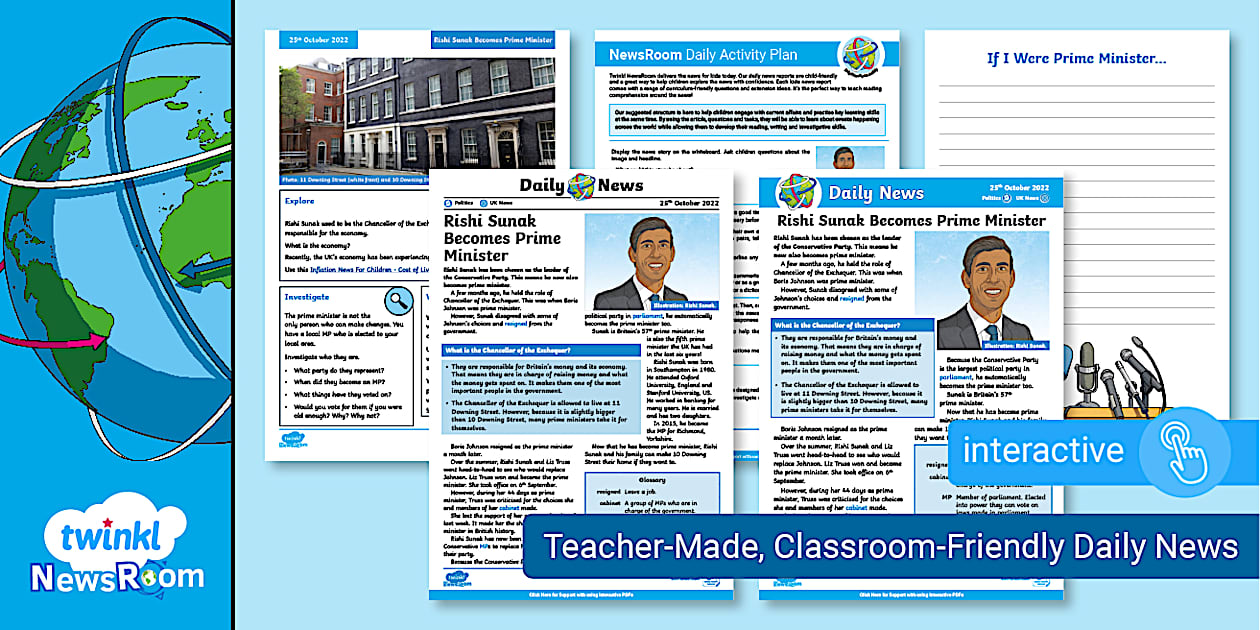 Rishi Sunak For Kids | Twinkl Resources (Teacher-Made)