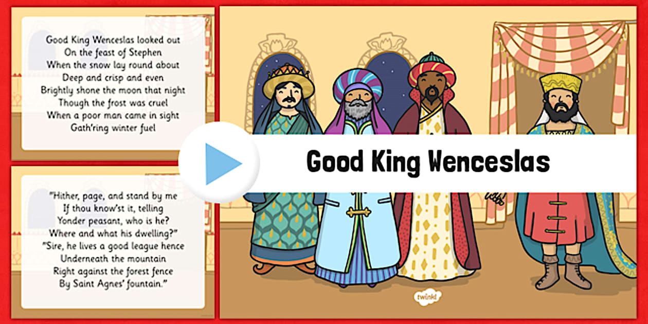 Good King Wenceslas Christmas Carol Lyrics PowerPoint