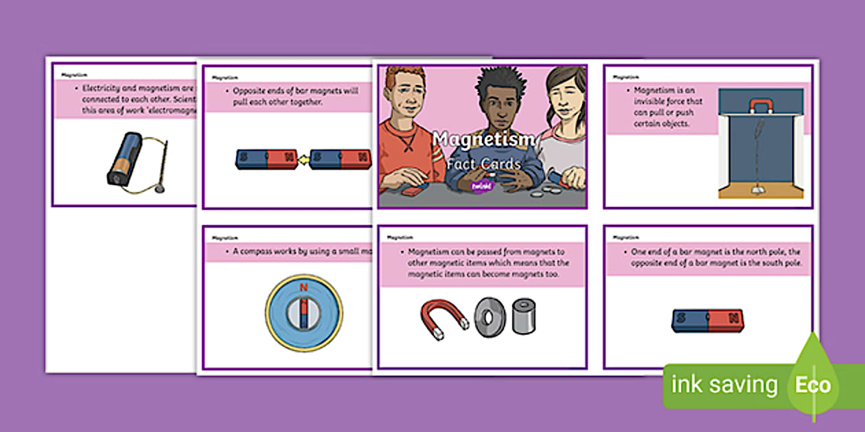 Editable Magnetism Fact Cards (teacher made) - Twinkl