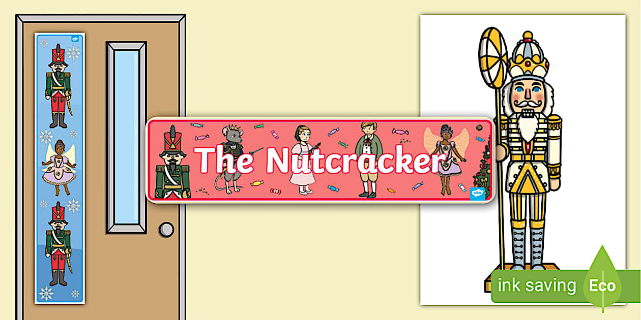 Nutcracker Door Decoration Pack (teacher made) - Twinkl