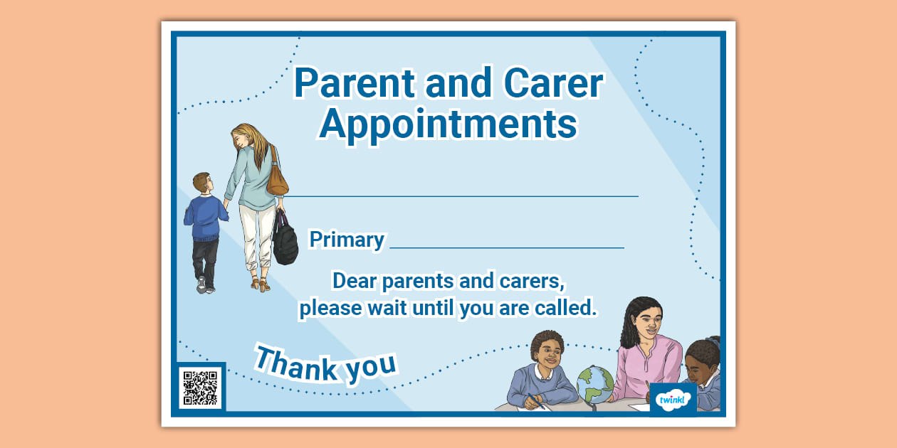Parents' Evening Door Poster