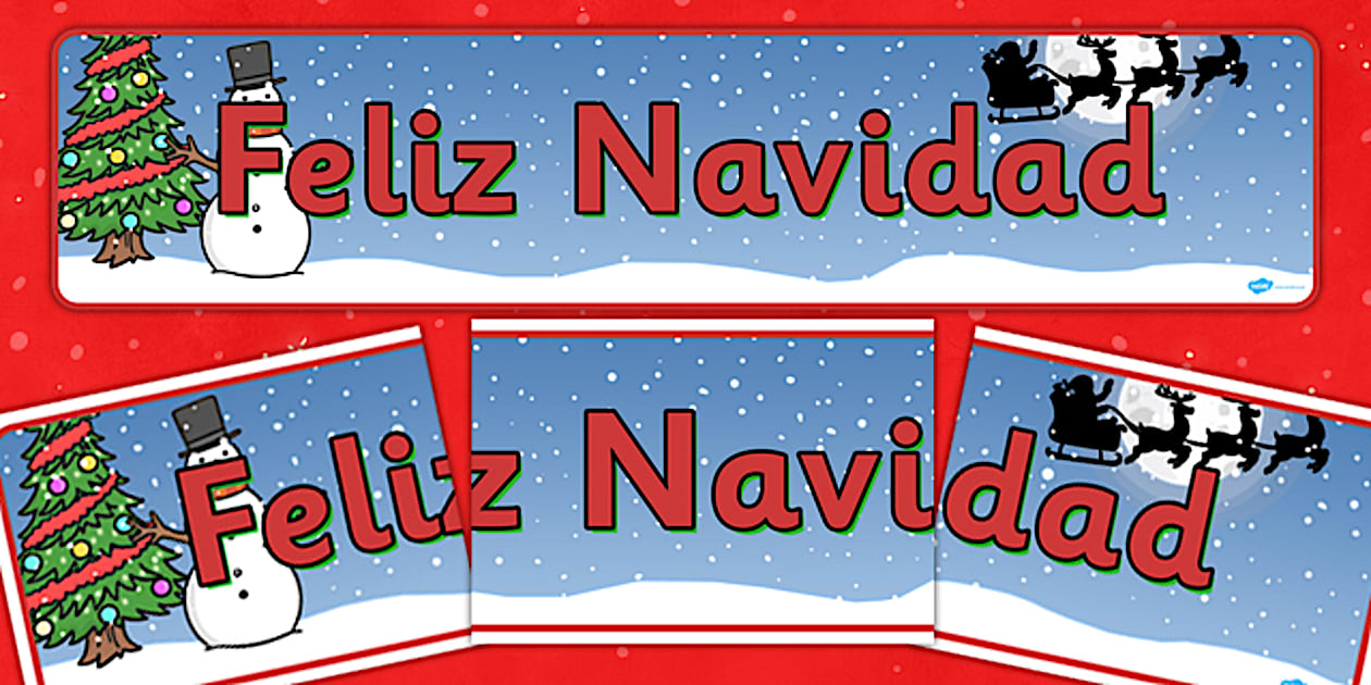 Christmas Display Banner (Spanish)