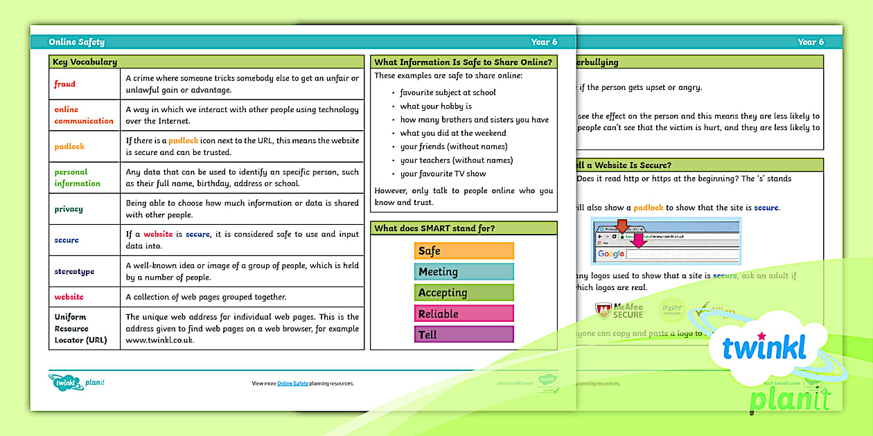 Computing: Online Safety: Year 6 Knowledge Organiser