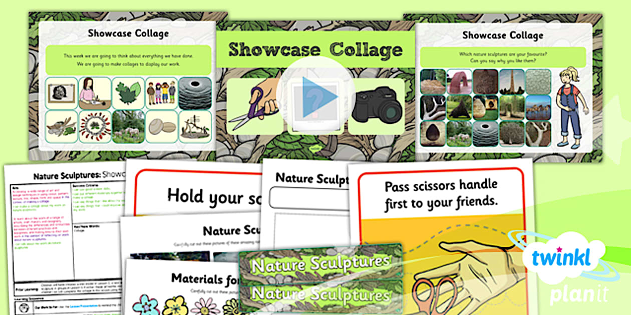 Nature Sculptures: Showcase Collage Art | KS1 Art - Twinkl