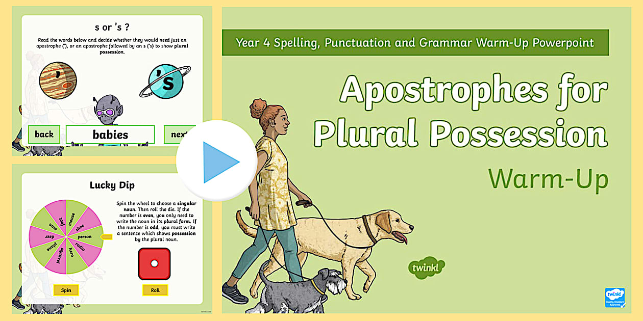 Apostrophes Year 4 Warm Up PowerPoint (teacher made)