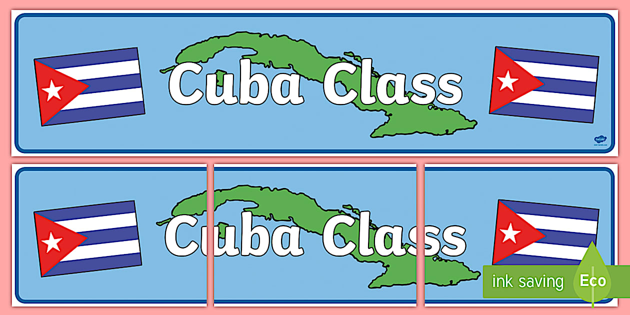 👉 Cuba Class Display Banner - Cuba Display Banner