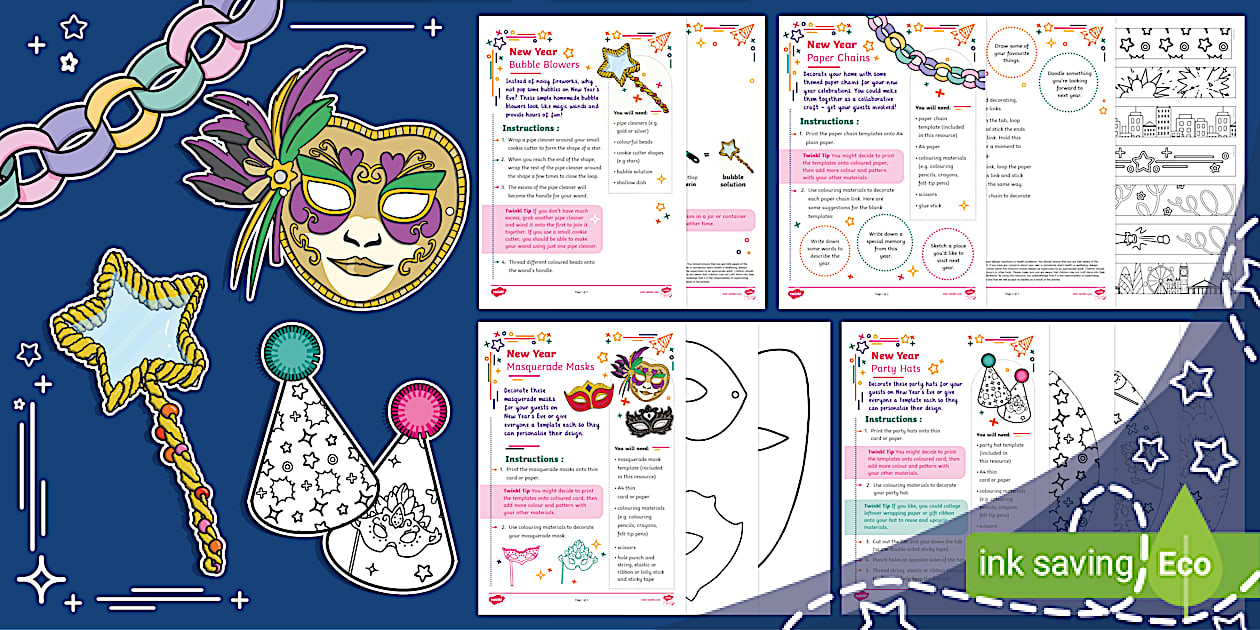 New Year Craft Pack (Ages 5 - 7)