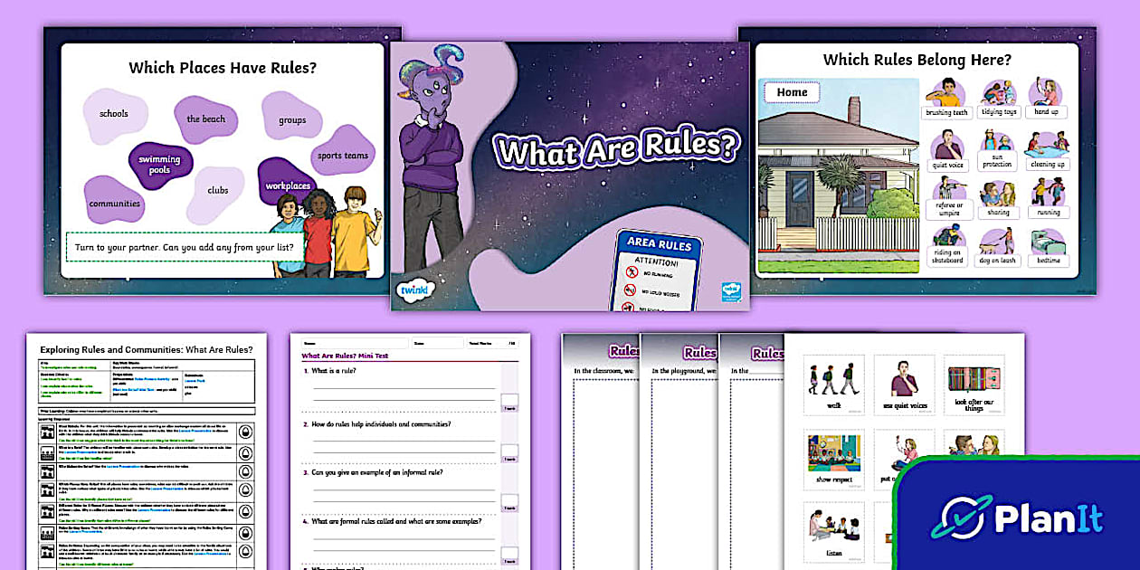 Yr 3 Civics and Citizenship Lesson 1 What Are Rules?