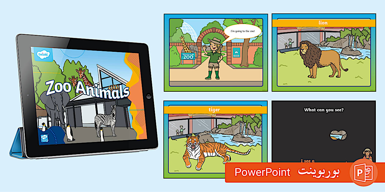 At The Zoo Power Point (teacher made) - Twinkl