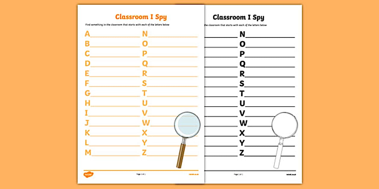 Classroom I Spy (teacher made) - Twinkl
