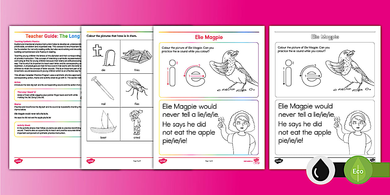 Phonics Canada | Phonics The Long i Sound 'ie' - Twinkl