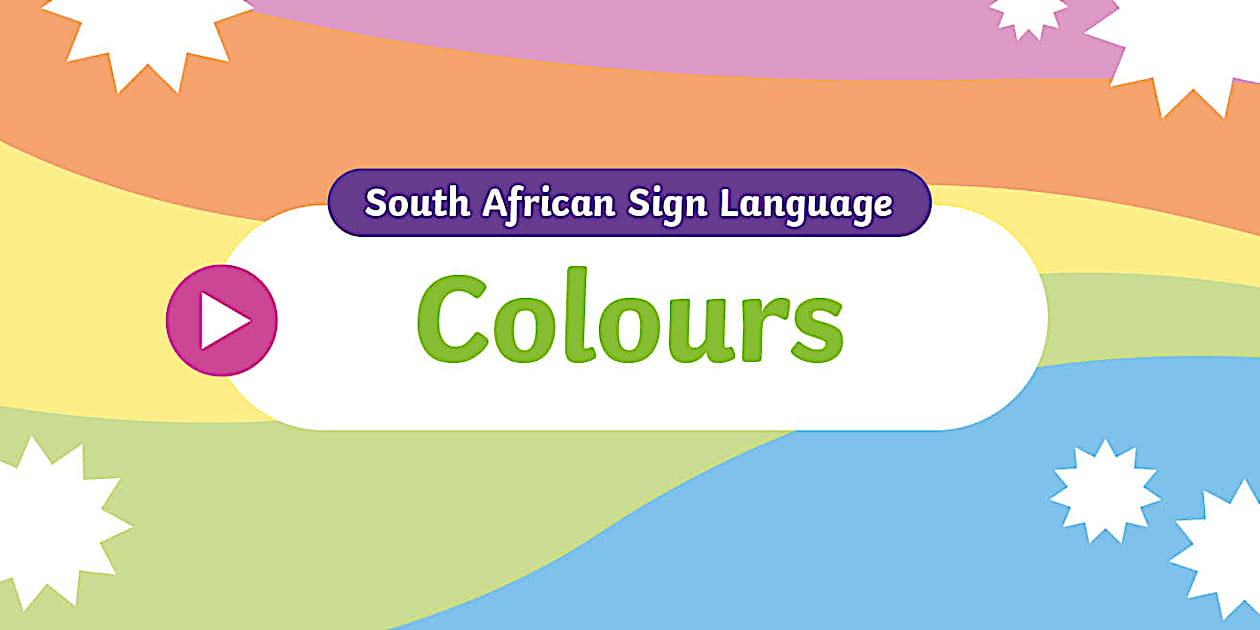 How to Sign Colours in SASL Video (teacher made) - Twinkl