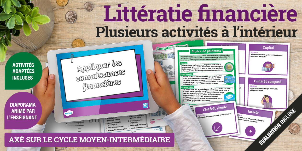 Grade 4-6 Financial Literacy Resource Pack French