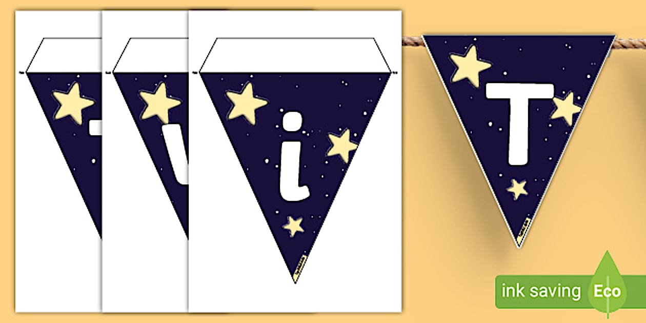 Twinkle twinkle little star bunting - Classroom Resources