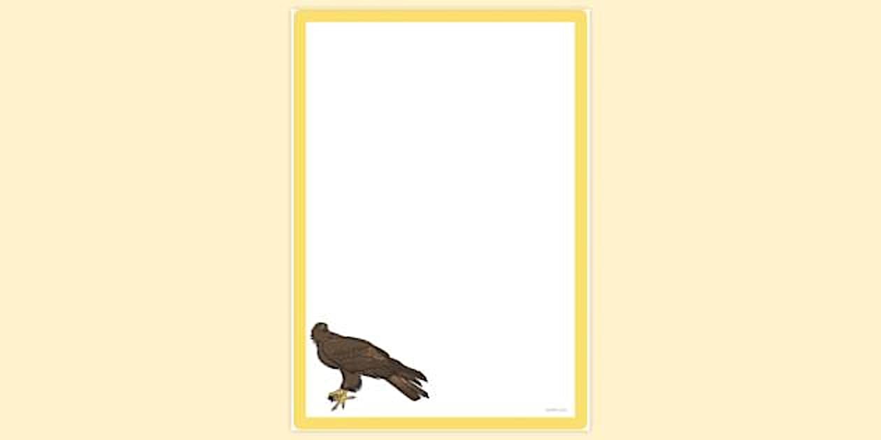 Golden Eagle Page Border | Page Borders | Twinkl - Twinkl