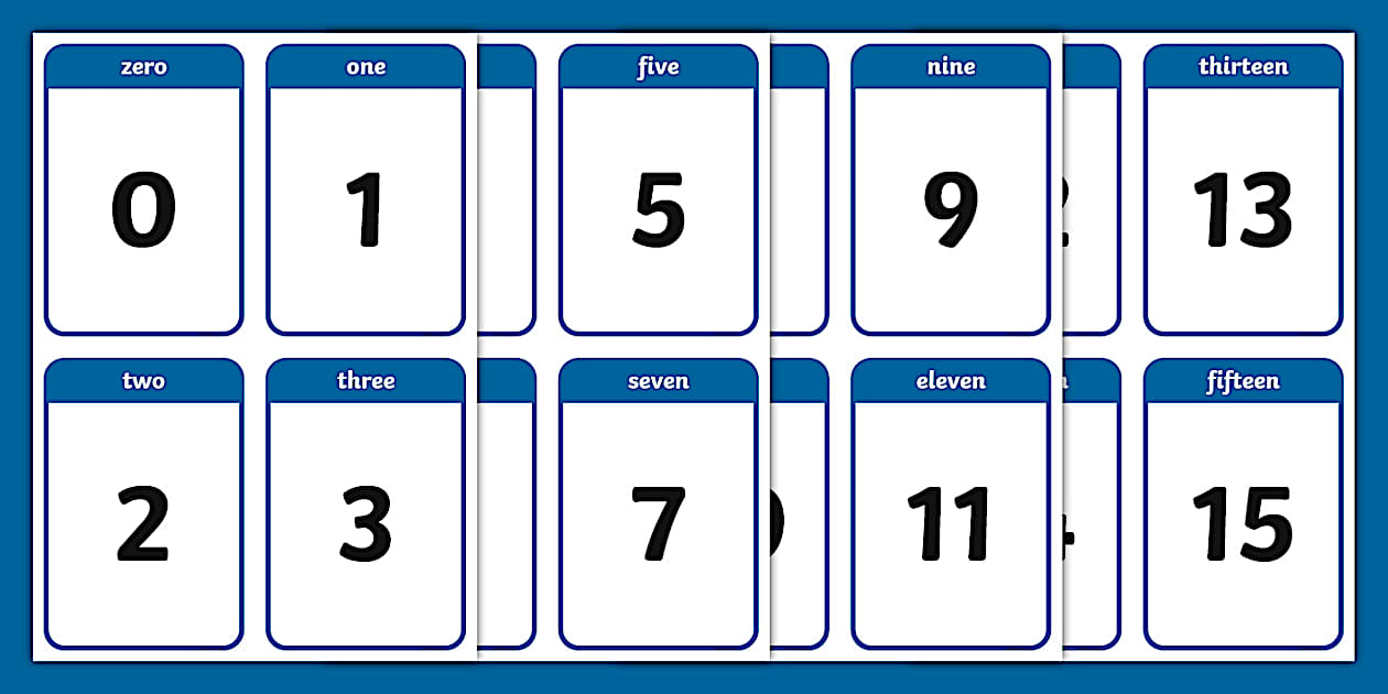 Number And Word Digit Cards 0 30 (teacher made) - Twinkl