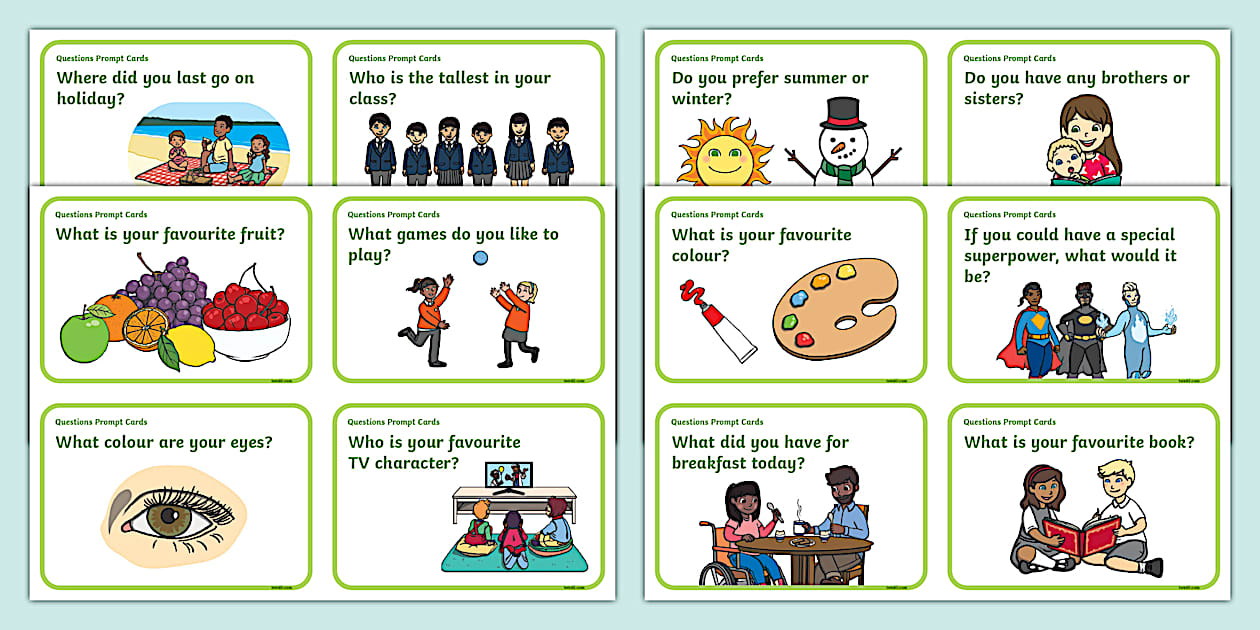 Question Prompt Cards (teacher made) - Twinkl