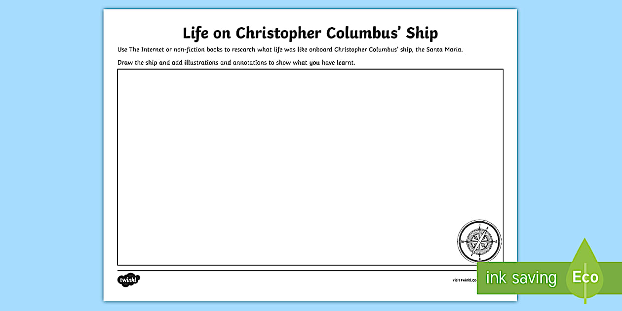 Life on Christopher Columbus’ Ship Worksheet / Worksheet