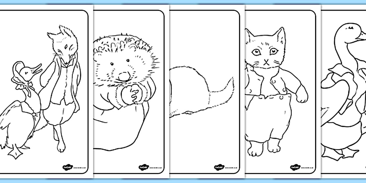 Beatrix Potter Colouring Pages (teacher made) - Twinkl