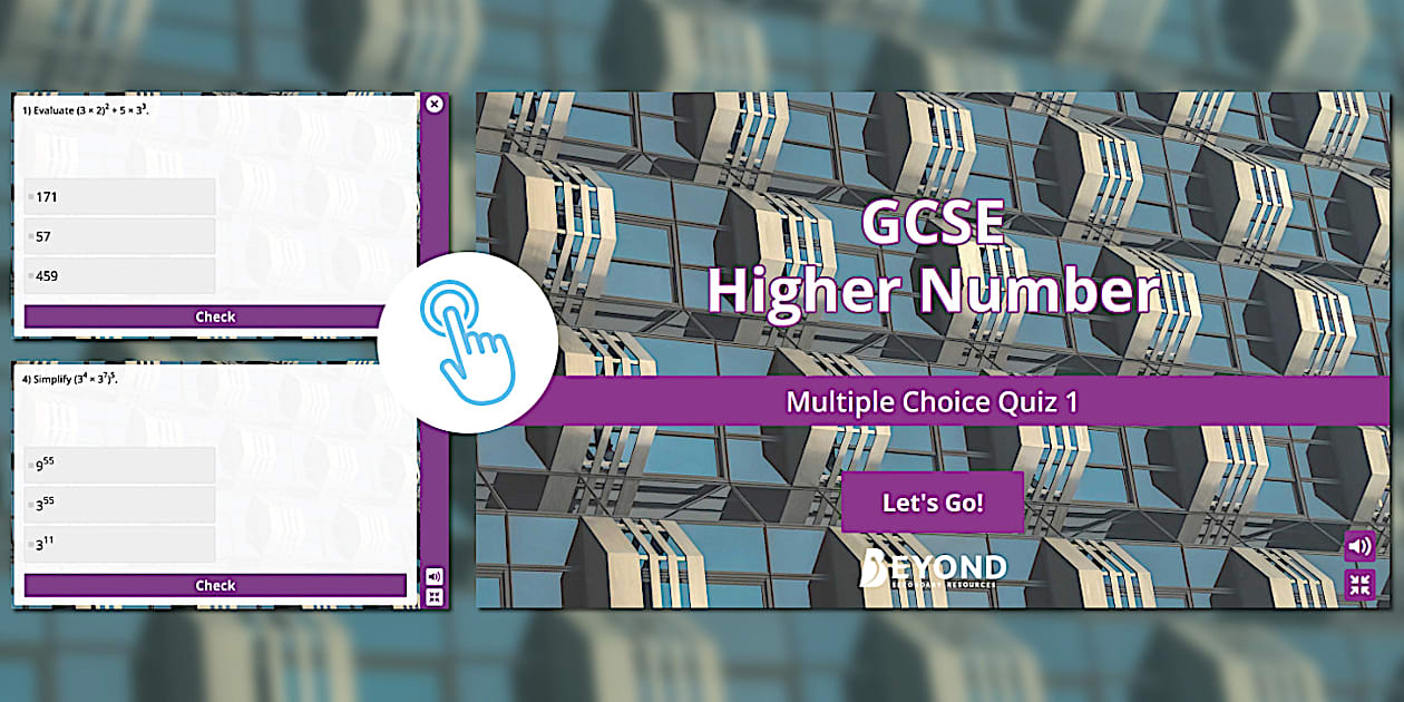 GCSE Higher Number Multiple Choice Set 1 | KS4 Maths