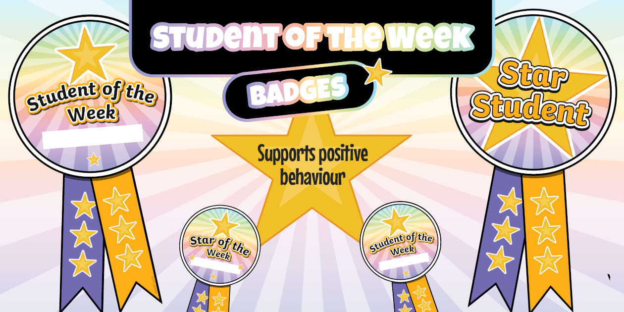 Student of the Week Badges