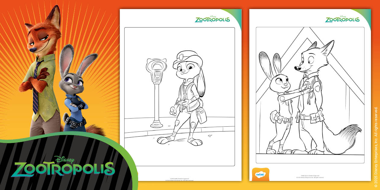 Zootropolis: Judy Hopps Colouring Pages