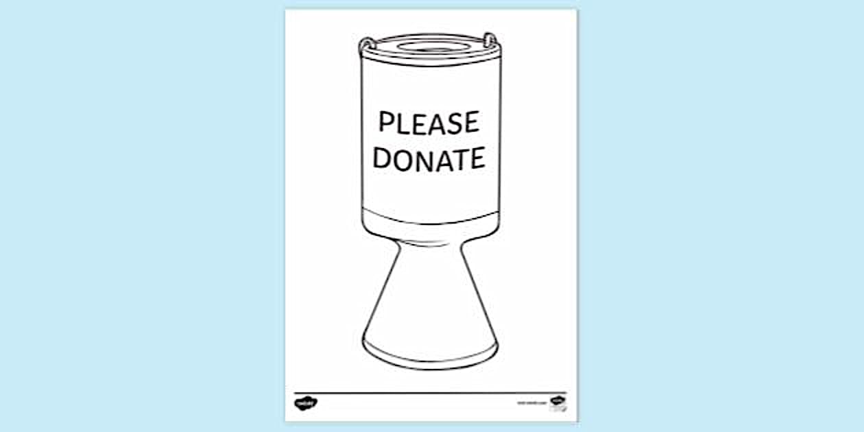Charity Box Colouring | Colouring Sheets (teacher made)