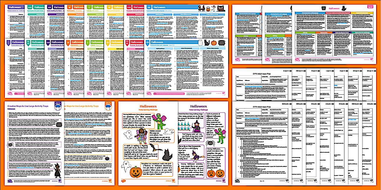 EYFS Halloween Bumper Planning Pack Ages 2-5 (teacher made)