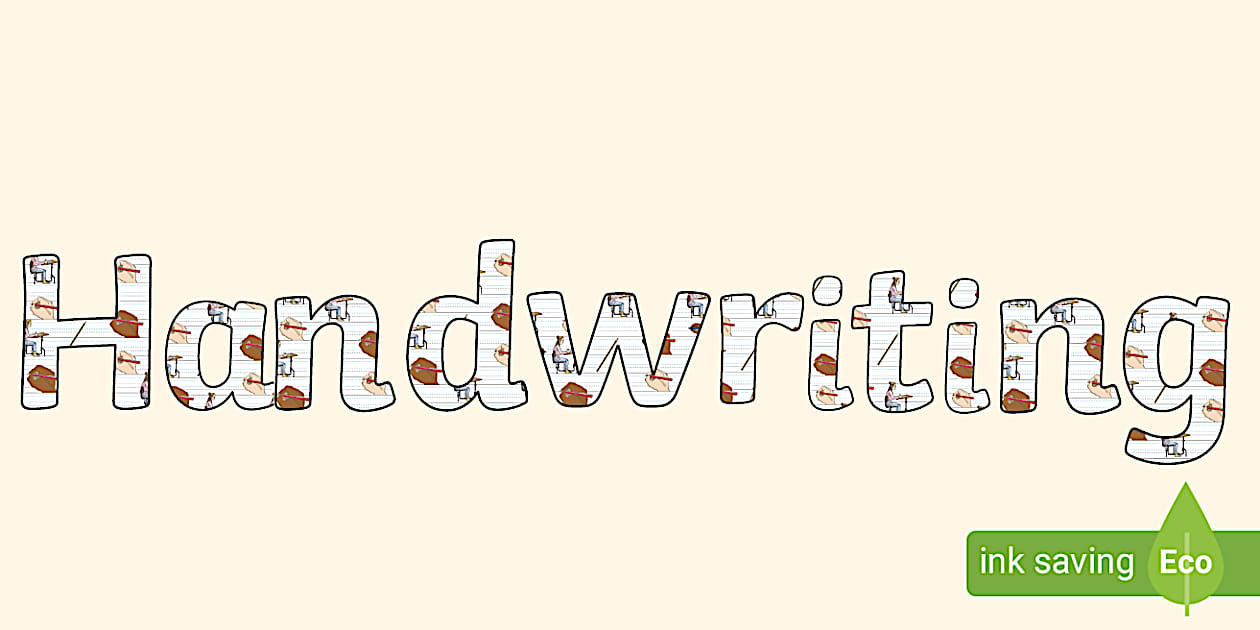 Handwriting Display Lettering (teacher made) - Twinkl