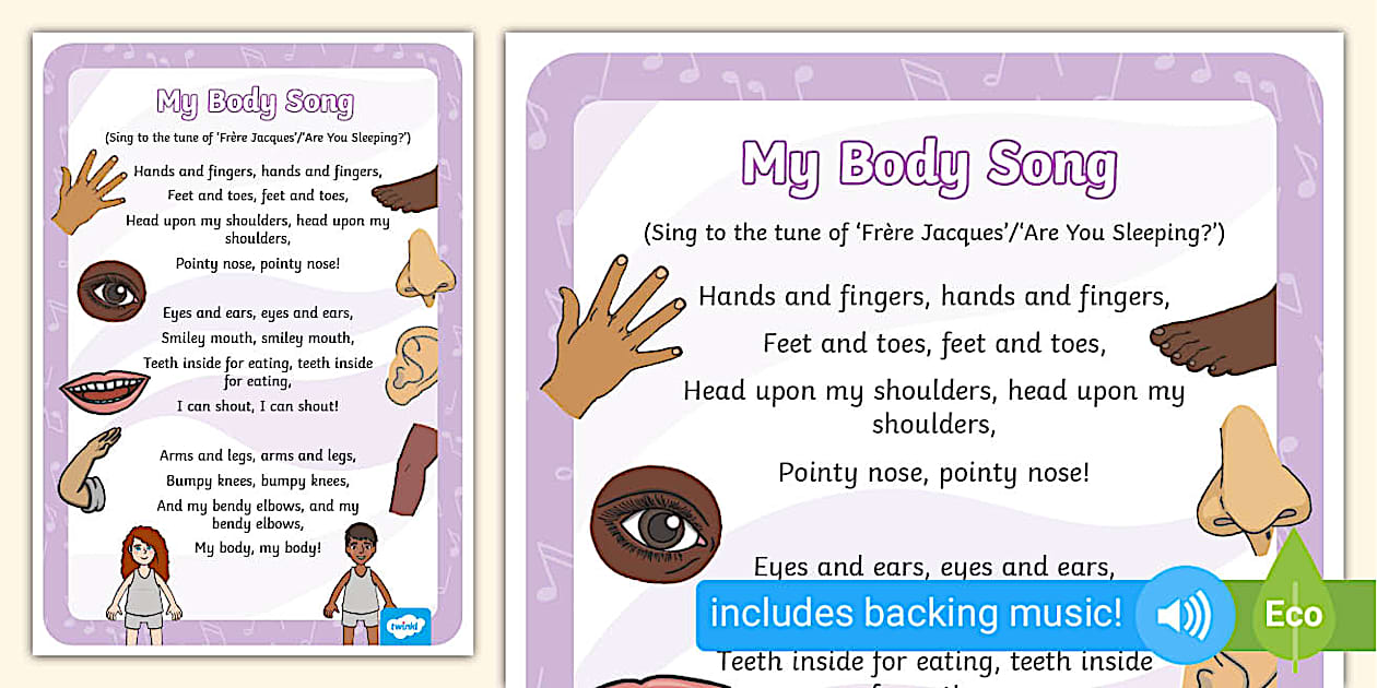 My Body Song (teacher made) - Twinkl