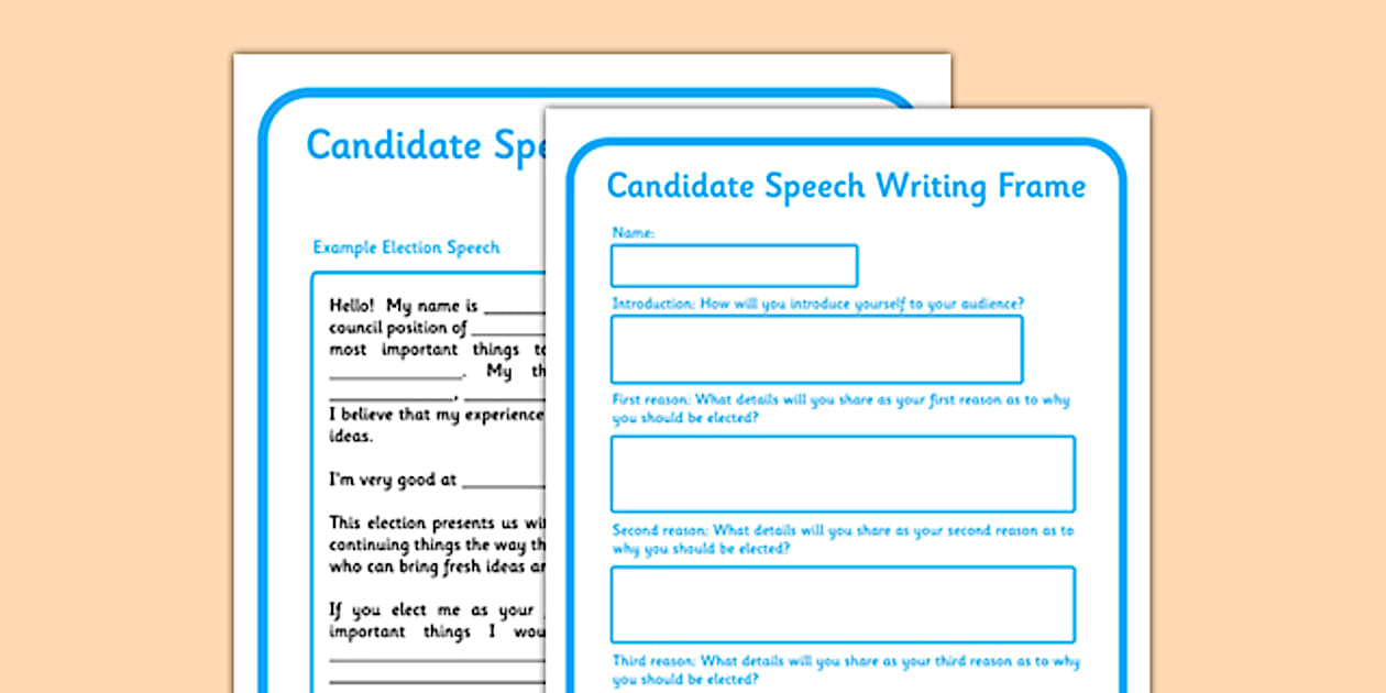School Council Speech KS2 – Speech Template and Example