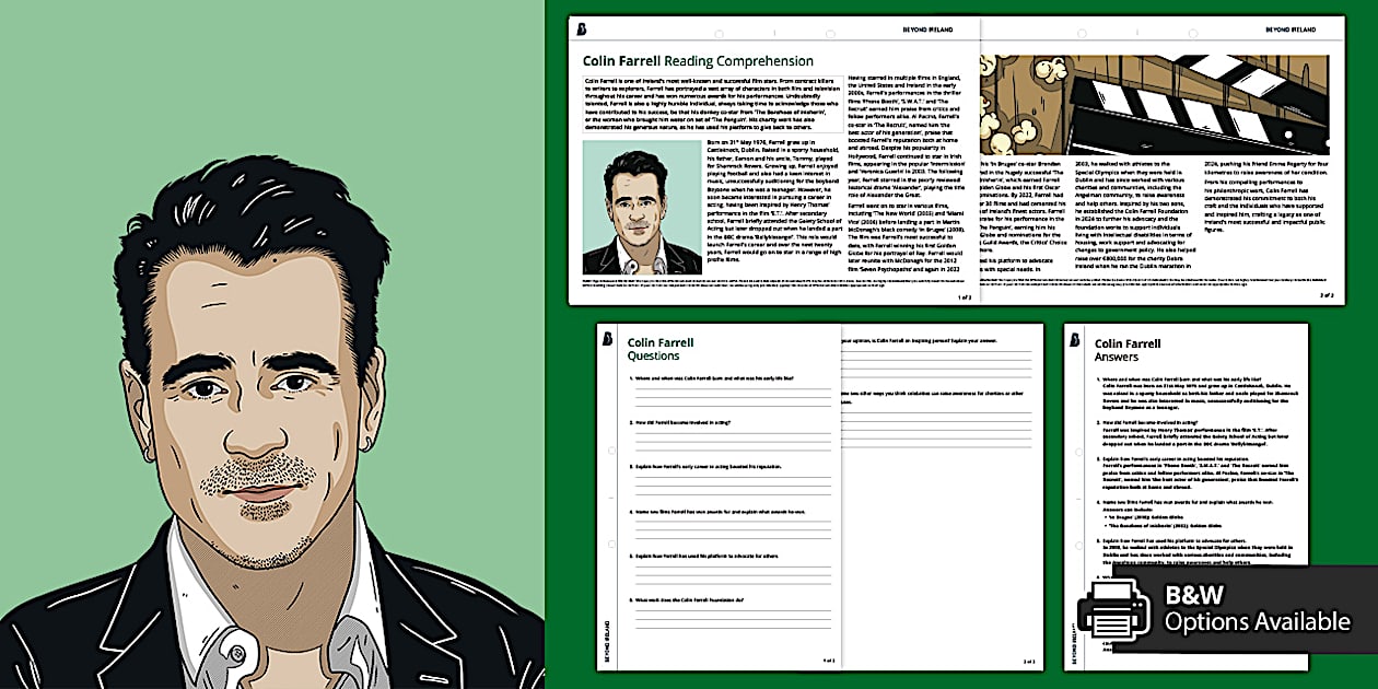 Colin Farrell Reading Comprehension