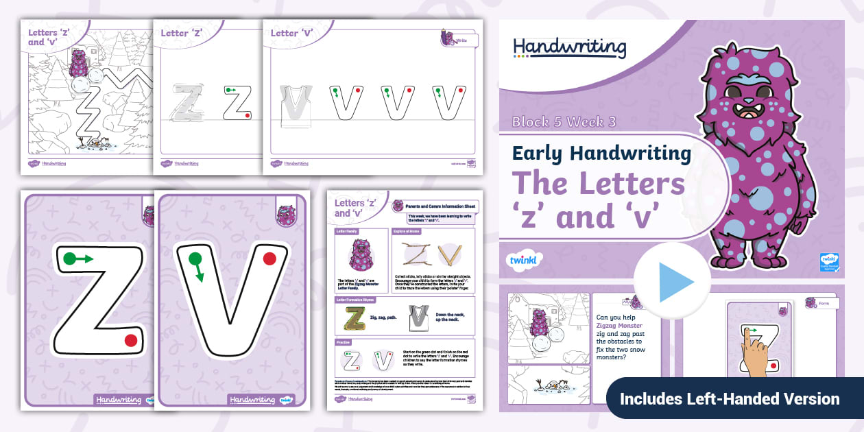 Early Handwriting Block 5 Week 3 Pack