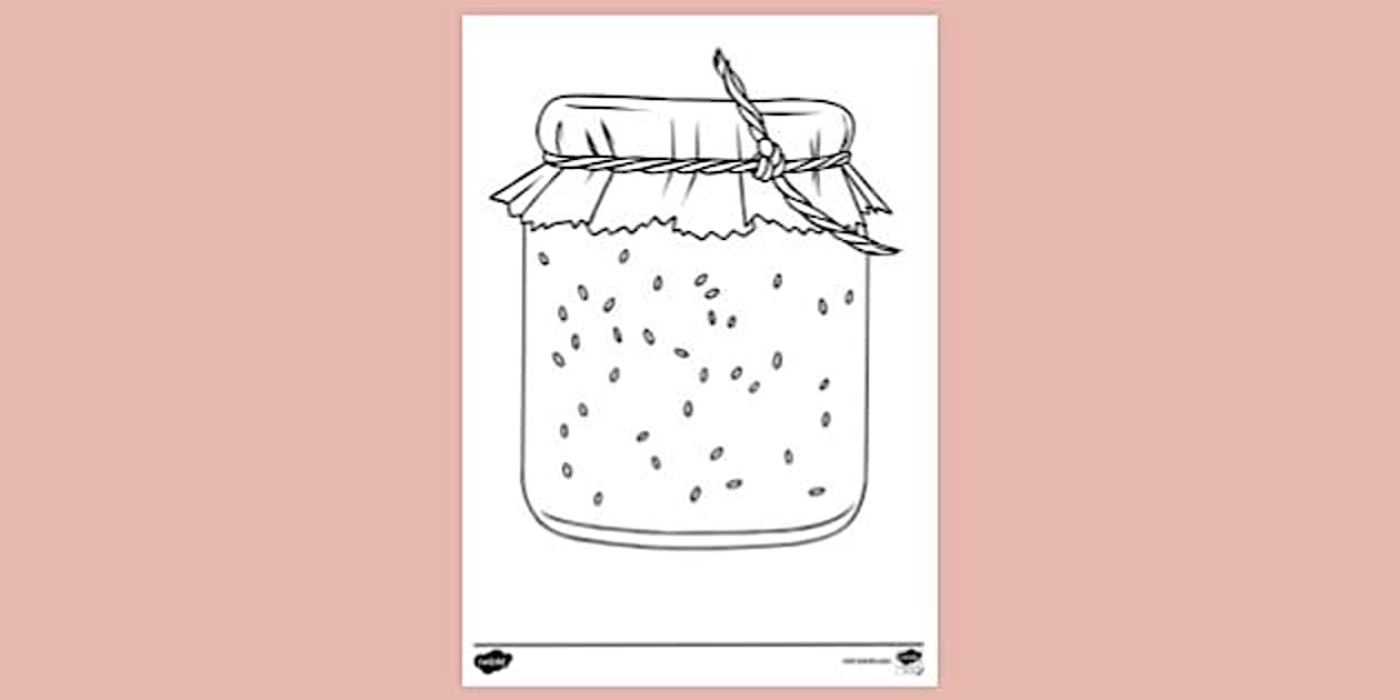 Jam Colouring | Colouring Sheets (teacher made) - Twinkl