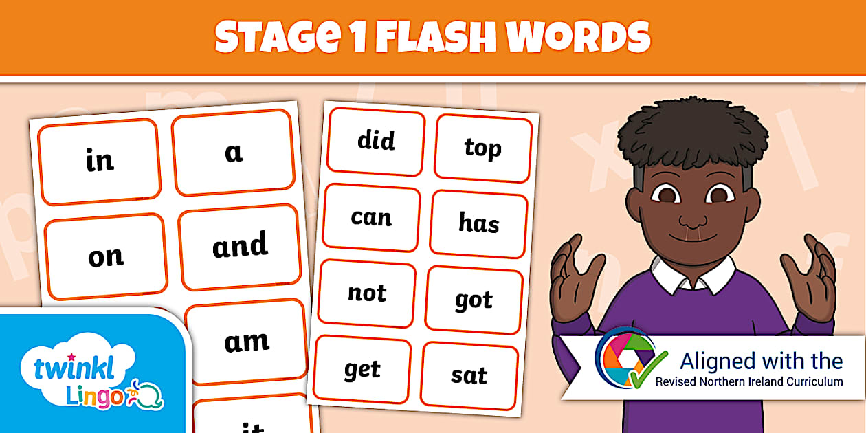 Stage 1 Flash Words