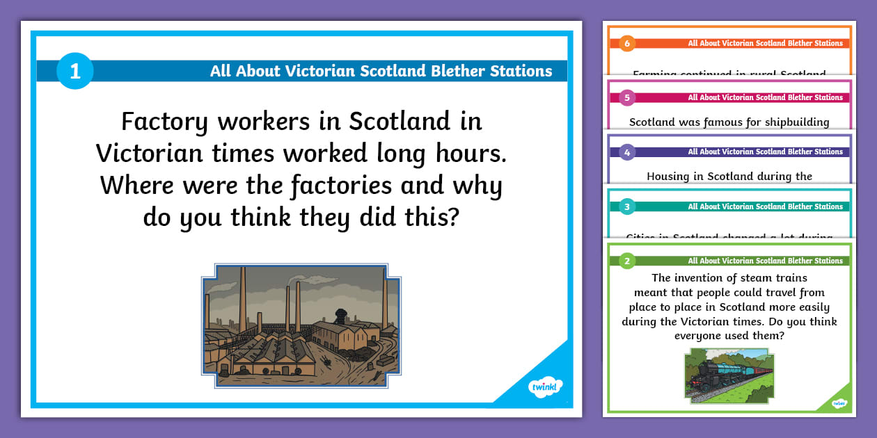 All About Victorian Scotland Blether Stations - Twinkl