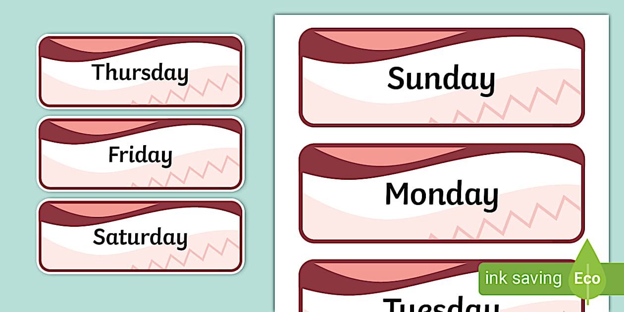 Qatar Themed Days of the Week Display Cards (Teacher-Made)