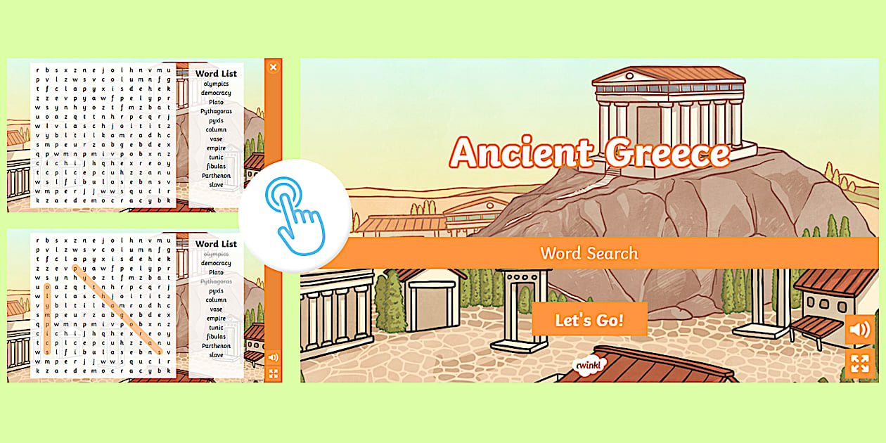 Interactive Ancient Greece Word Search | Twinkl Go! - Twinkl
